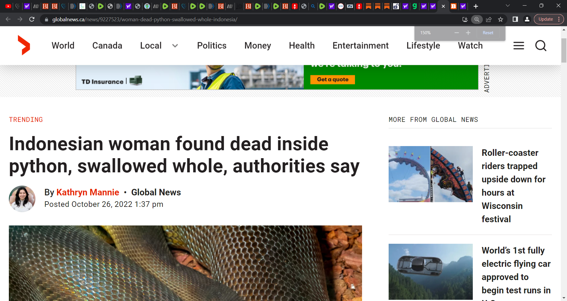 Python snakes can swallow people whole (see below); Floridians, be ...