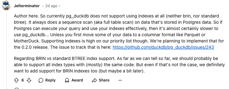 DuckDB inside Postgres!!?? - by Daniel Beach