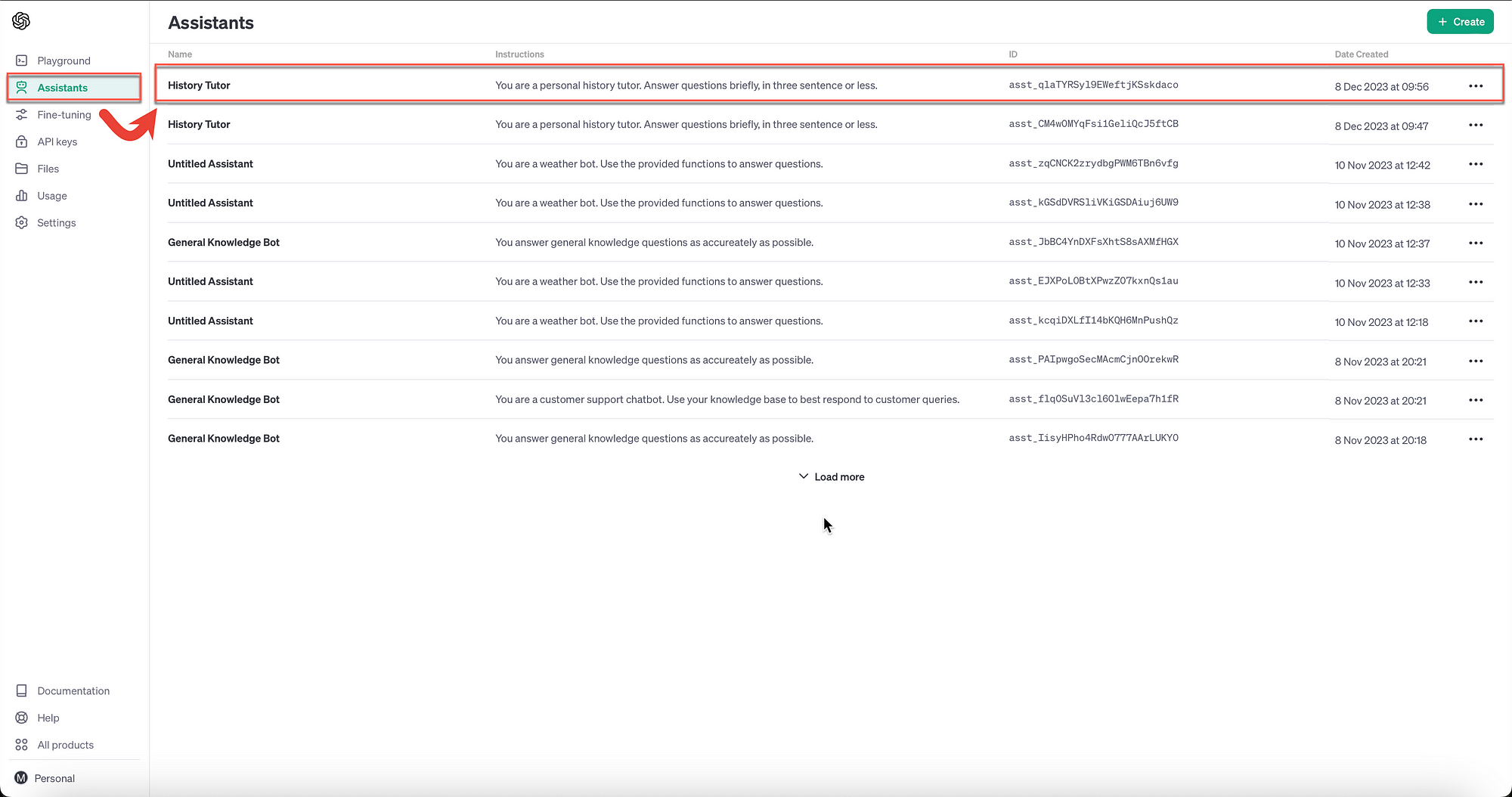 OpenAI Assistants API & Python SDK