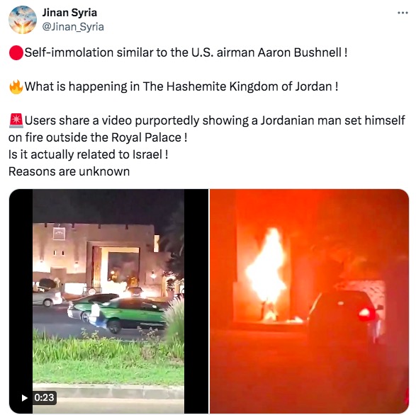 Man Self-Immolates in Front of Israeli Consulate in Boston