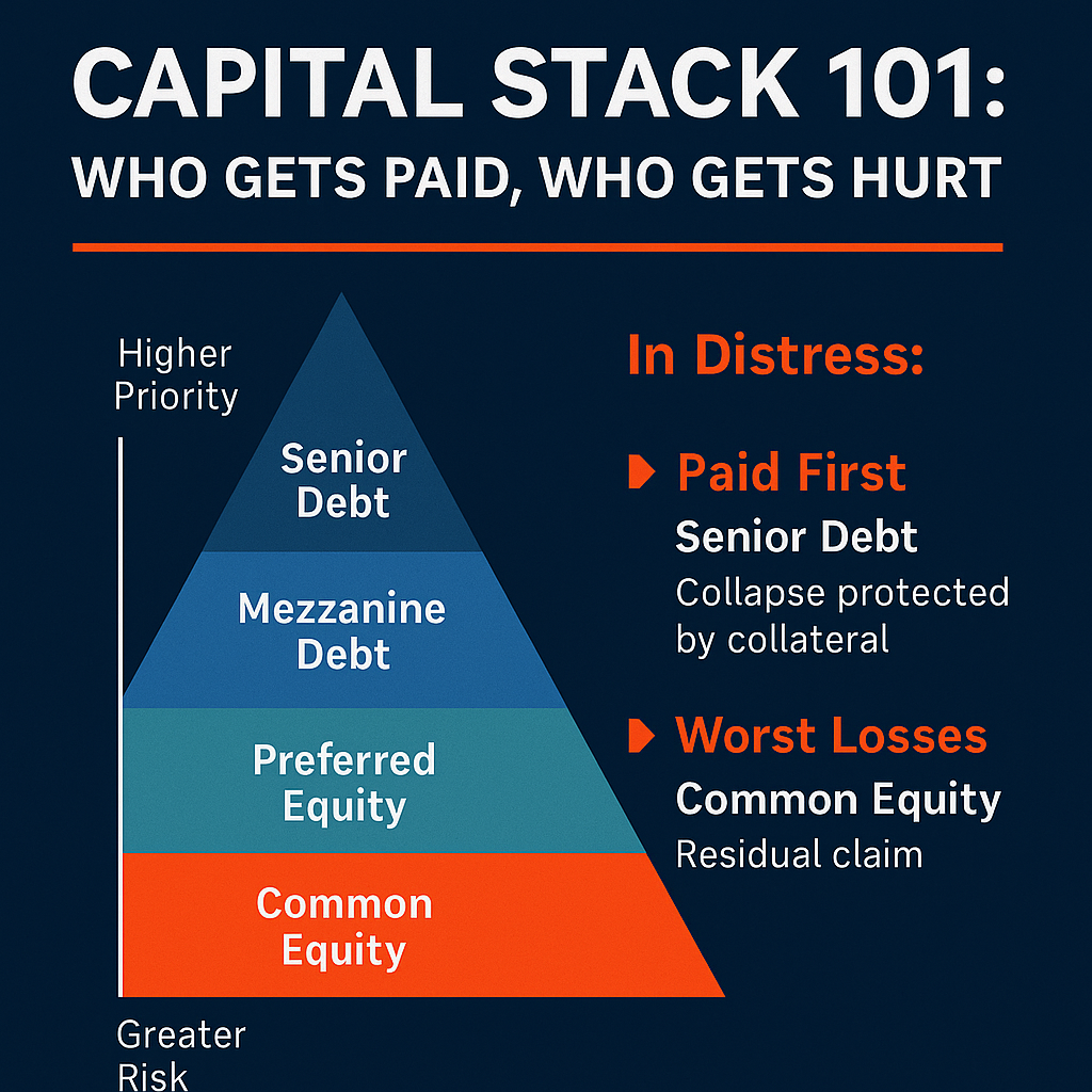 Capital Stack 101: Who Gets Paid, Who Gets Hurt