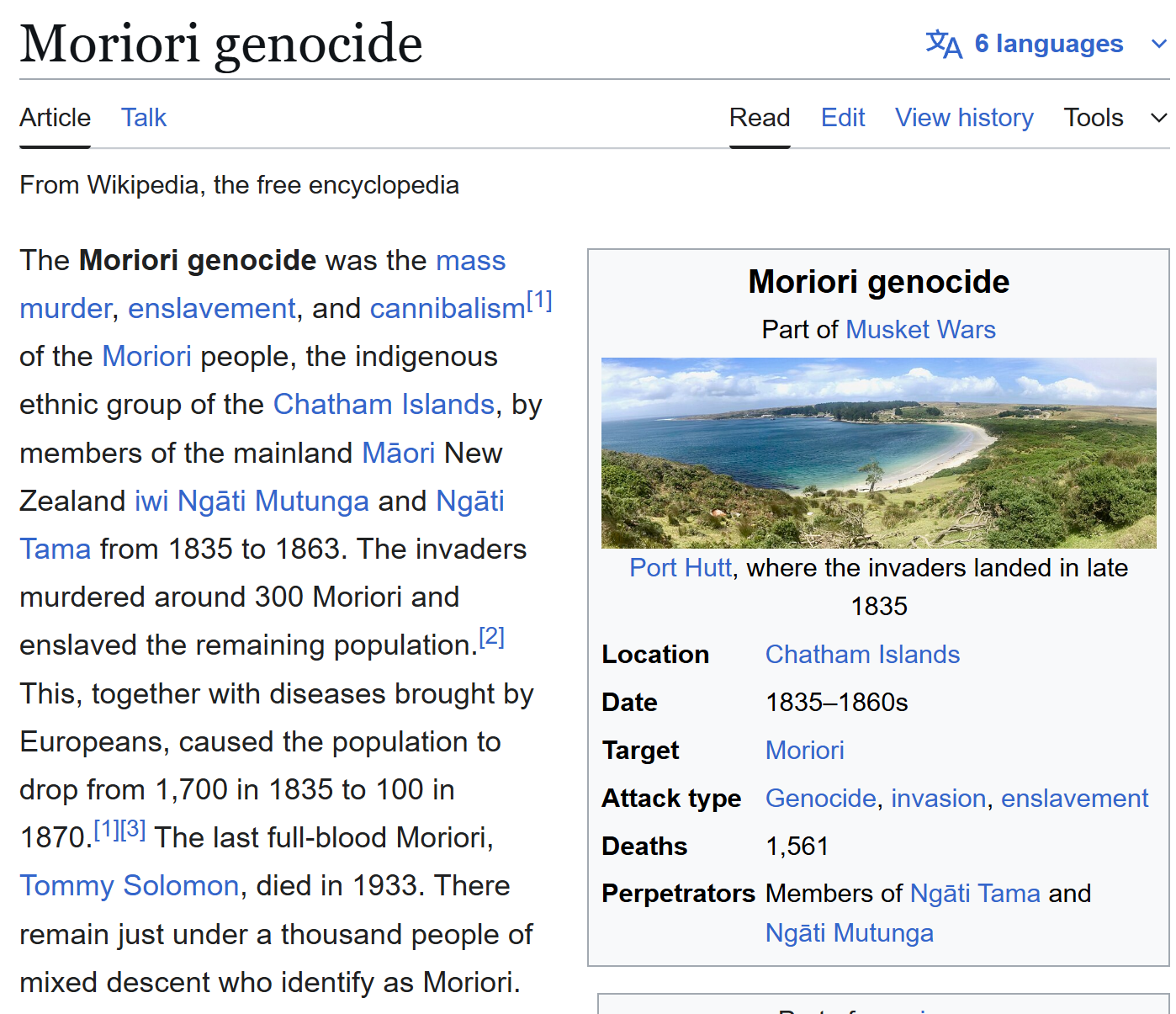 Māori want to talk about genocide - Matua Kahurangi