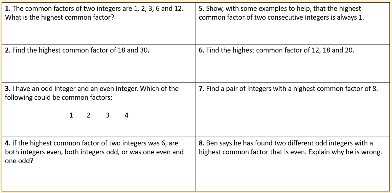 The best maths worksheet ever? - by Craig Barton