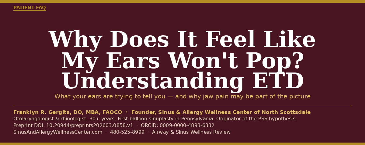 Why Does It Feel Like My Ears Won't Pop? Understanding Eustachian Tube ...