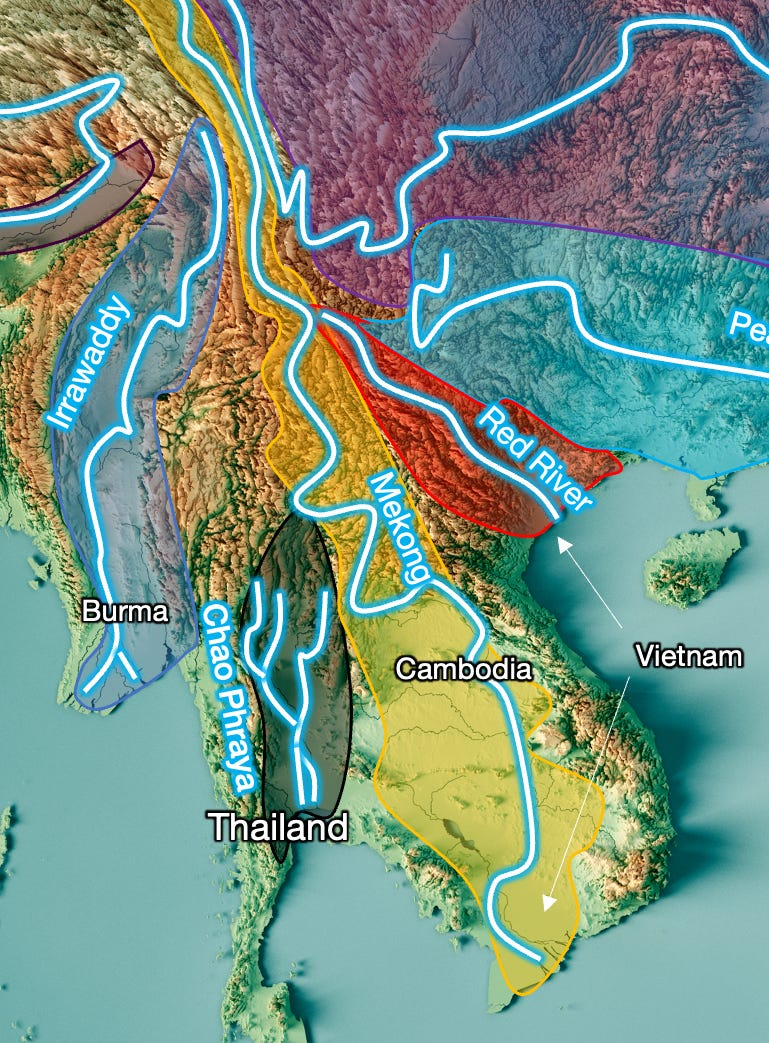 How Rivers Shaped States - by Tomas Pueyo