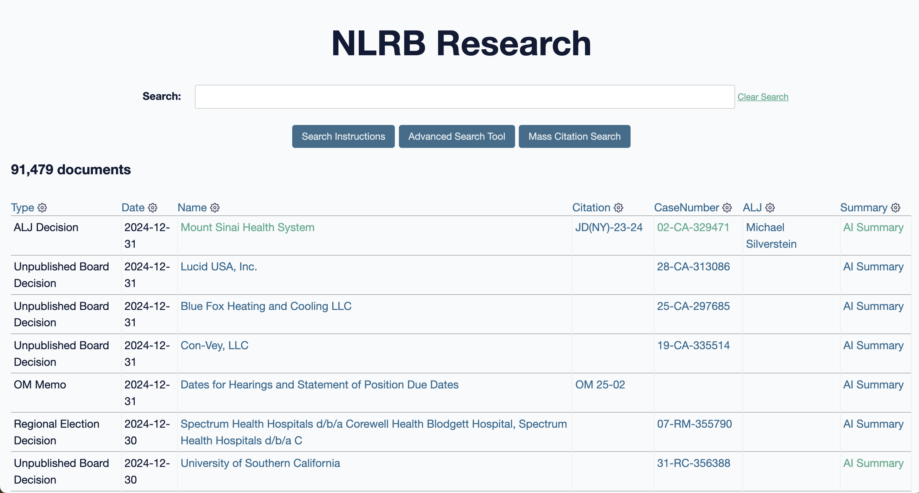 The NLRB Research Database Is Now Available to the Public