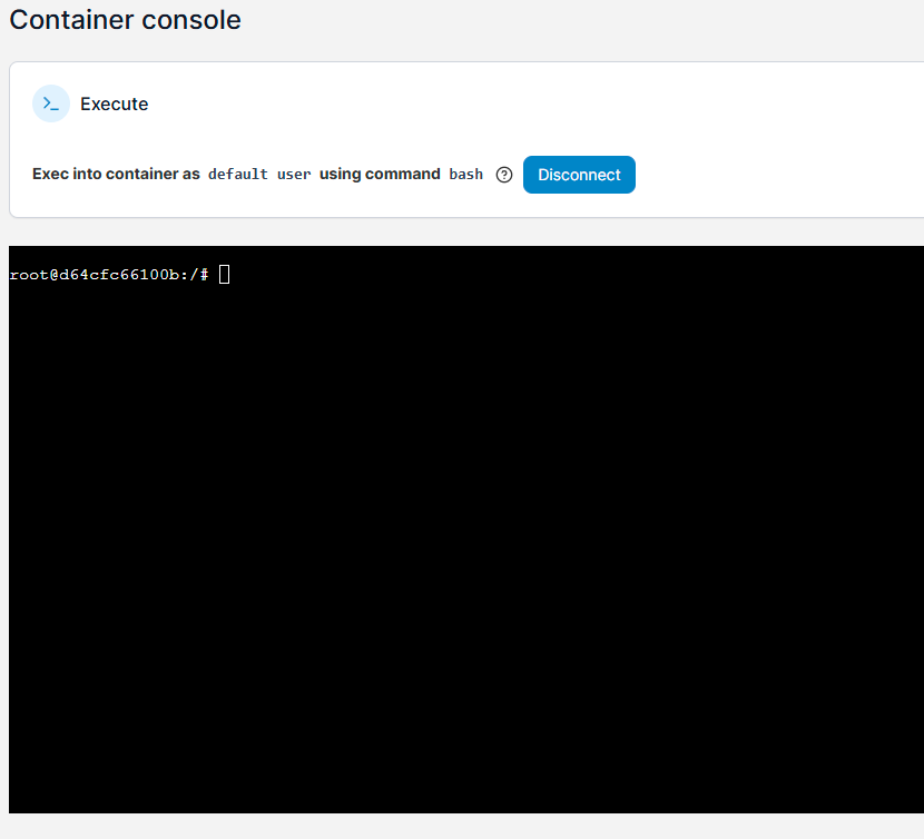 Portainer - Why the console button doesn't work sometimes and how to fix it