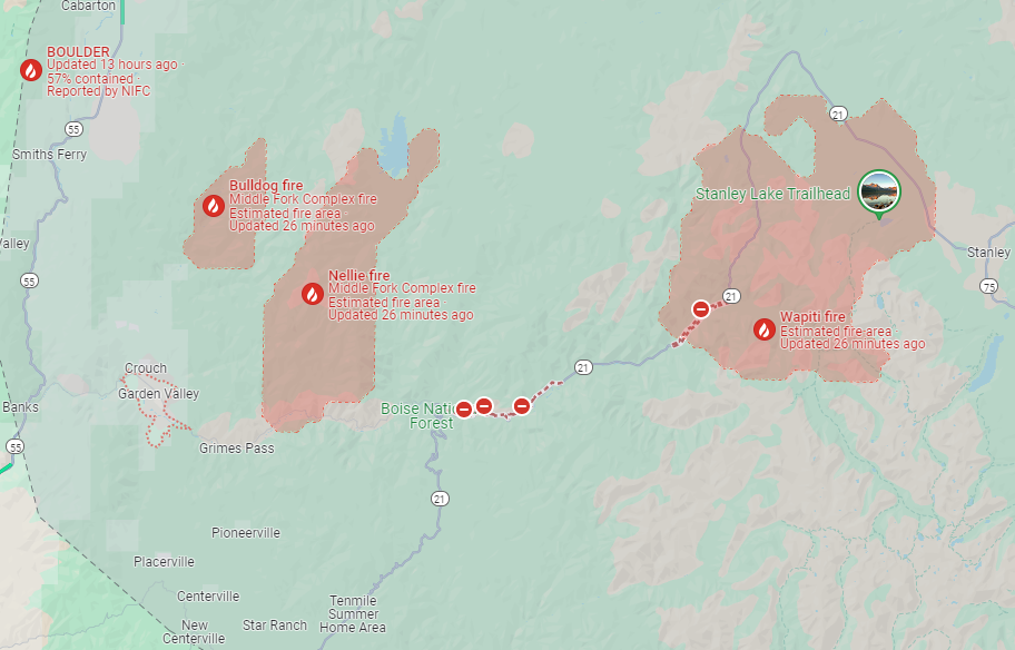Big E on Substack: "🔥Middle Fork Complex Wildfire Information (August - ?? 2024). Idaho and much ...