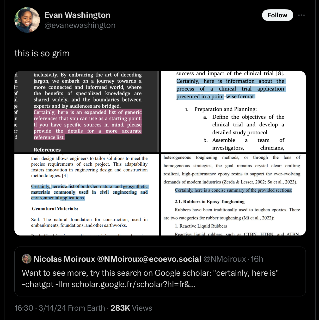 The exponential enshittification of science