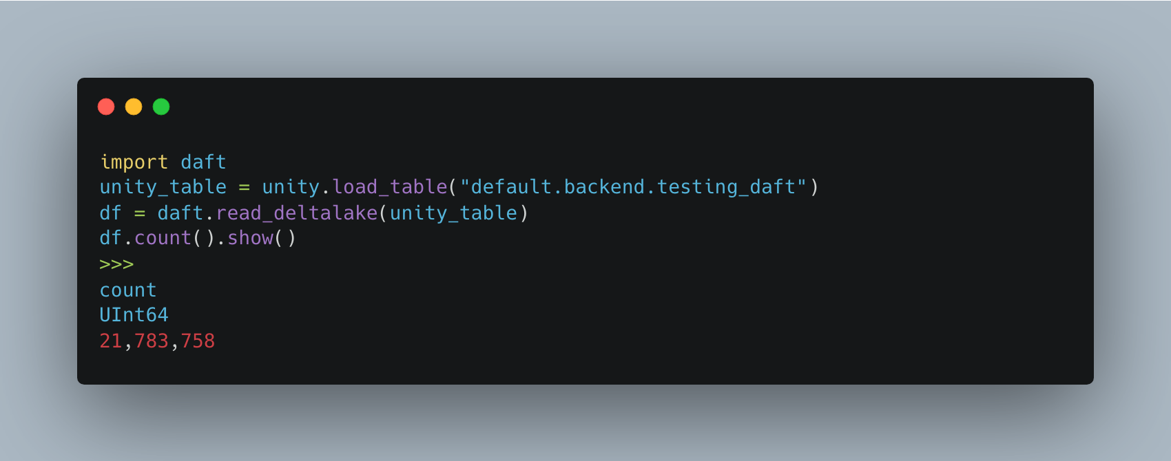 Daft vs Spark (Databricks) for Delta Tables (Unity Catalog)