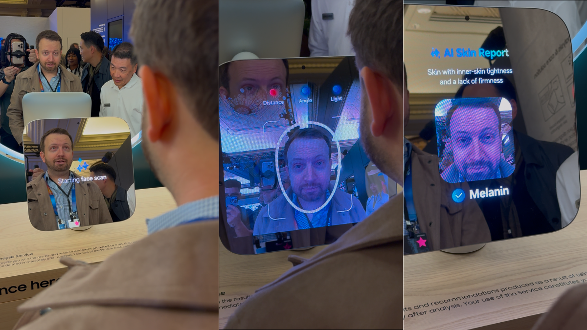 Samsung’s AI smart mirror microLED told me I have wrinkles and gave me ...