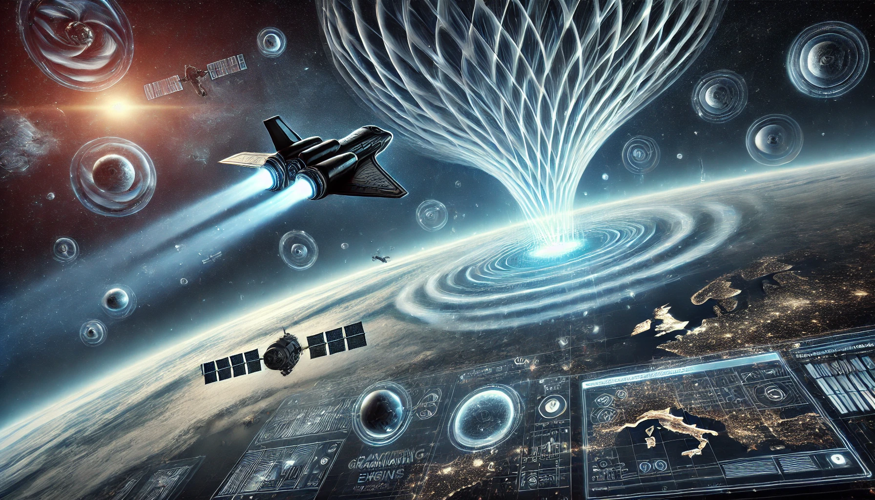 Gravity-Manipulating Propulsion Engines Technology (envisioned by AI)