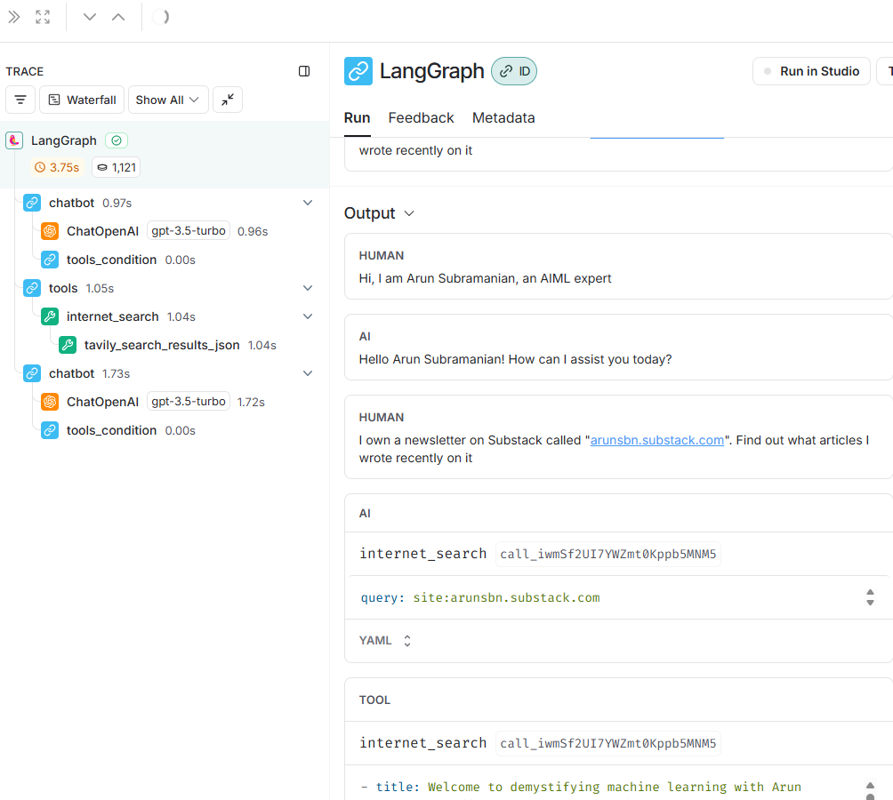Build LangGraph AI Agent with tool calling and memory