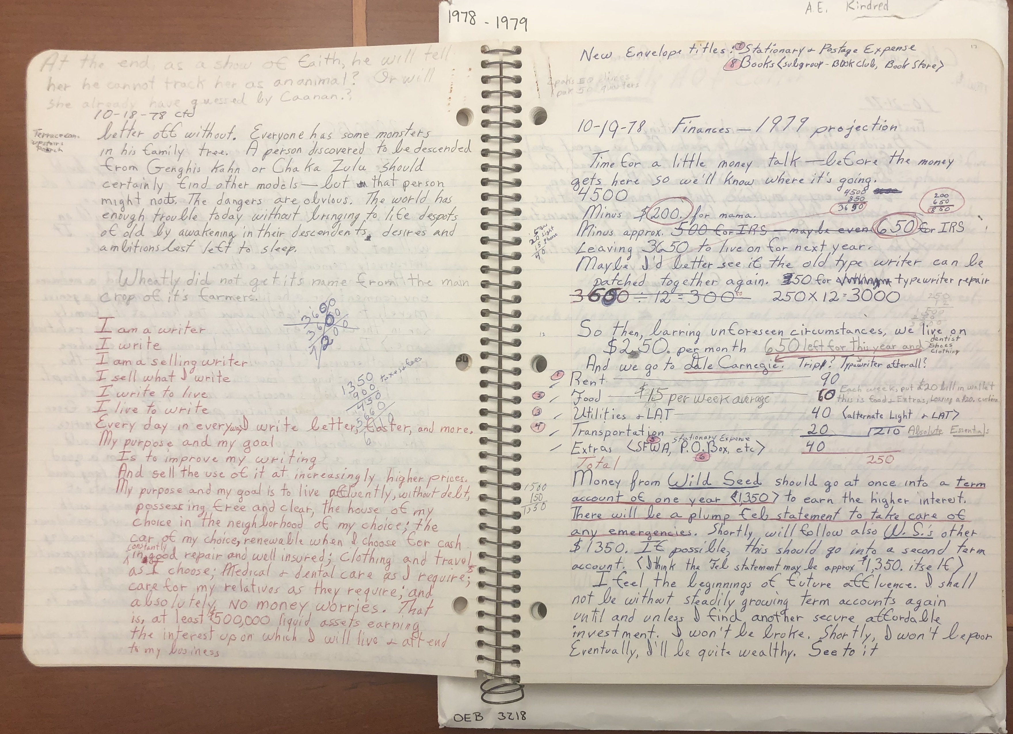 Re-Noted: Octavia Butler's "Essentials of Success"