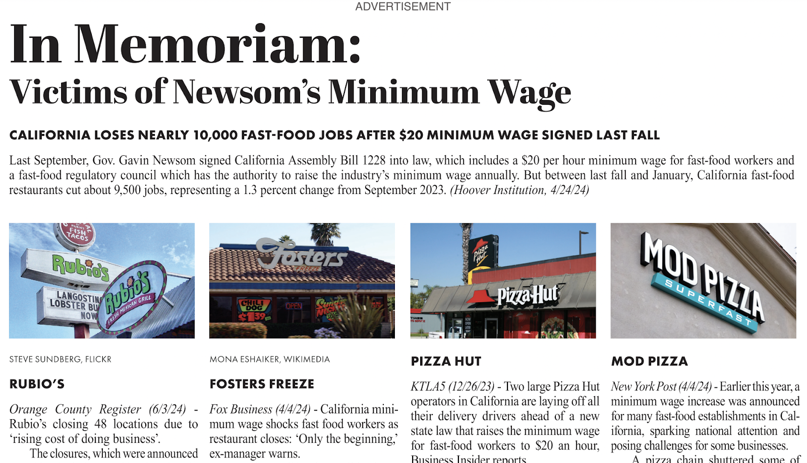 What really happened after California raised its minimum wage to $20 ...