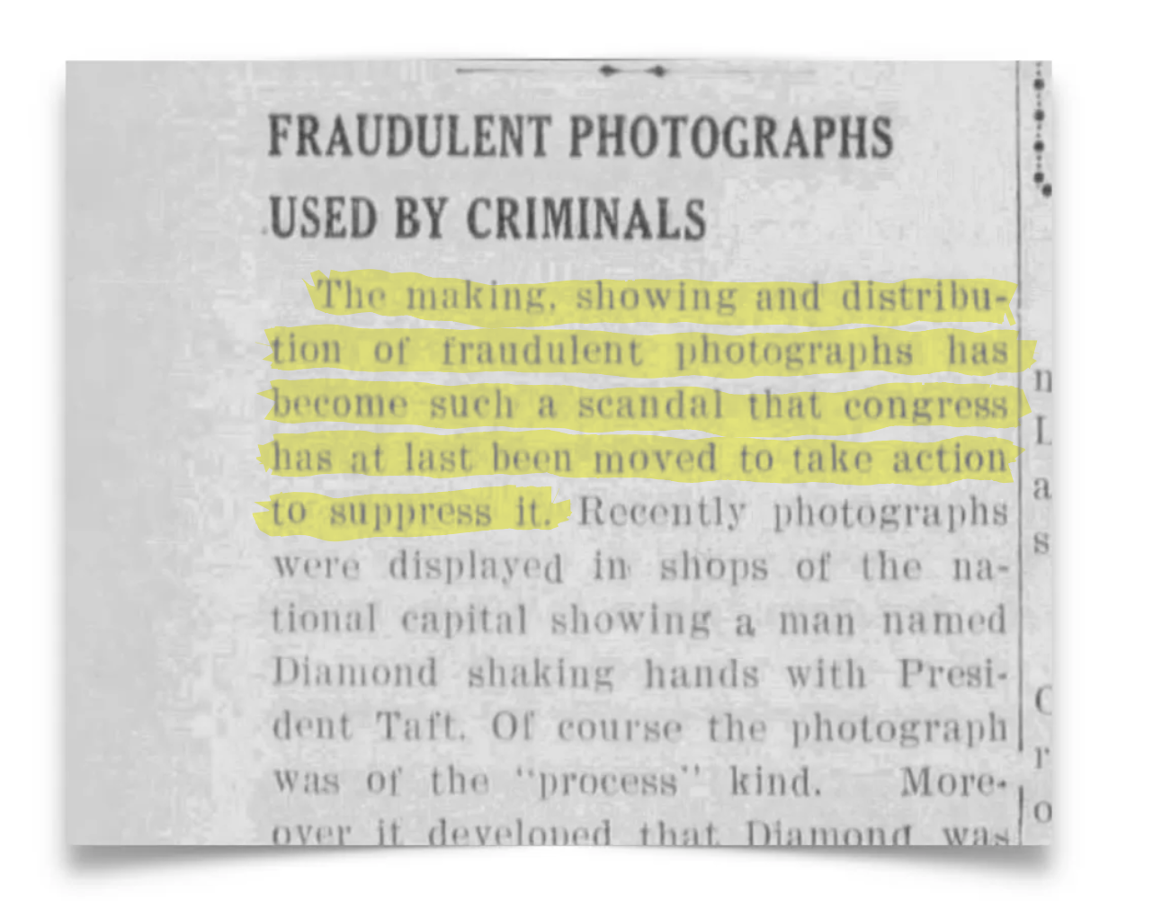 The 1912 War on Fake Photos - by Louis Anslow