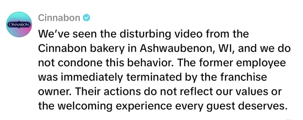 Racist Cinnabon Worker Now Unemployed After Video Captures Her Spewing