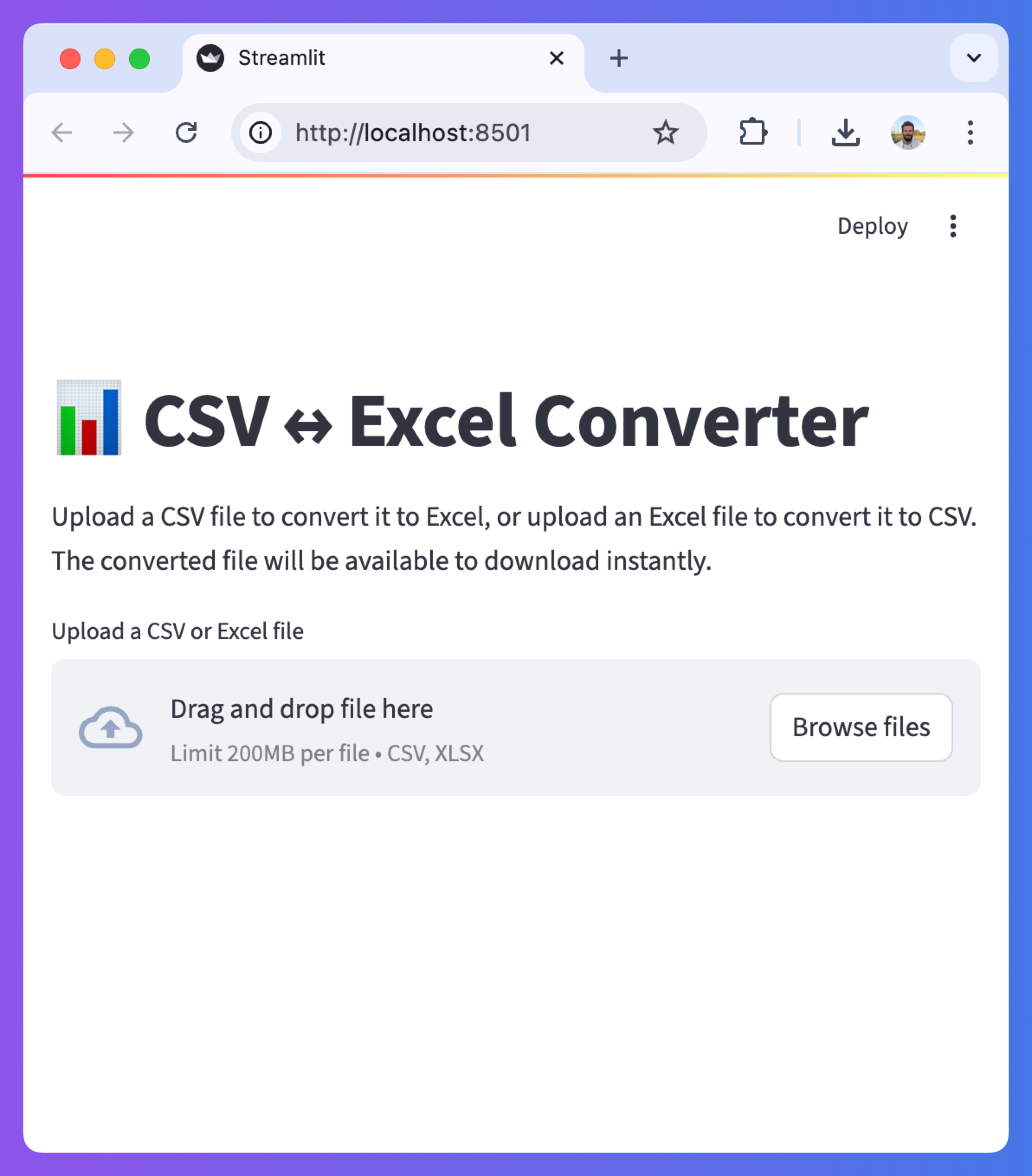 Practice Challenge: Build a Streamlit App to Convert CSV ↔ Excel with Python