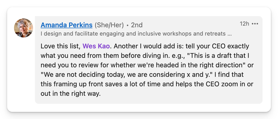 How to present to your CEO - Wes Kao's Newsletter