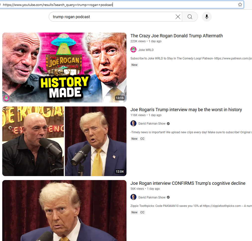 Francis Turner on Substack: "Google is doing the censorship thing again Go to youtube. Search ...