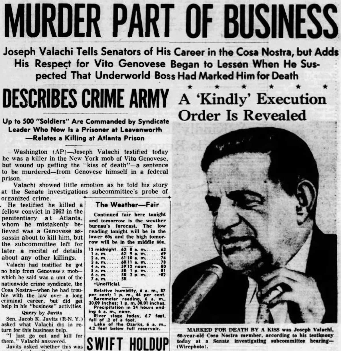 The Man Who Exposed The Mob: "The Valachi Papers"