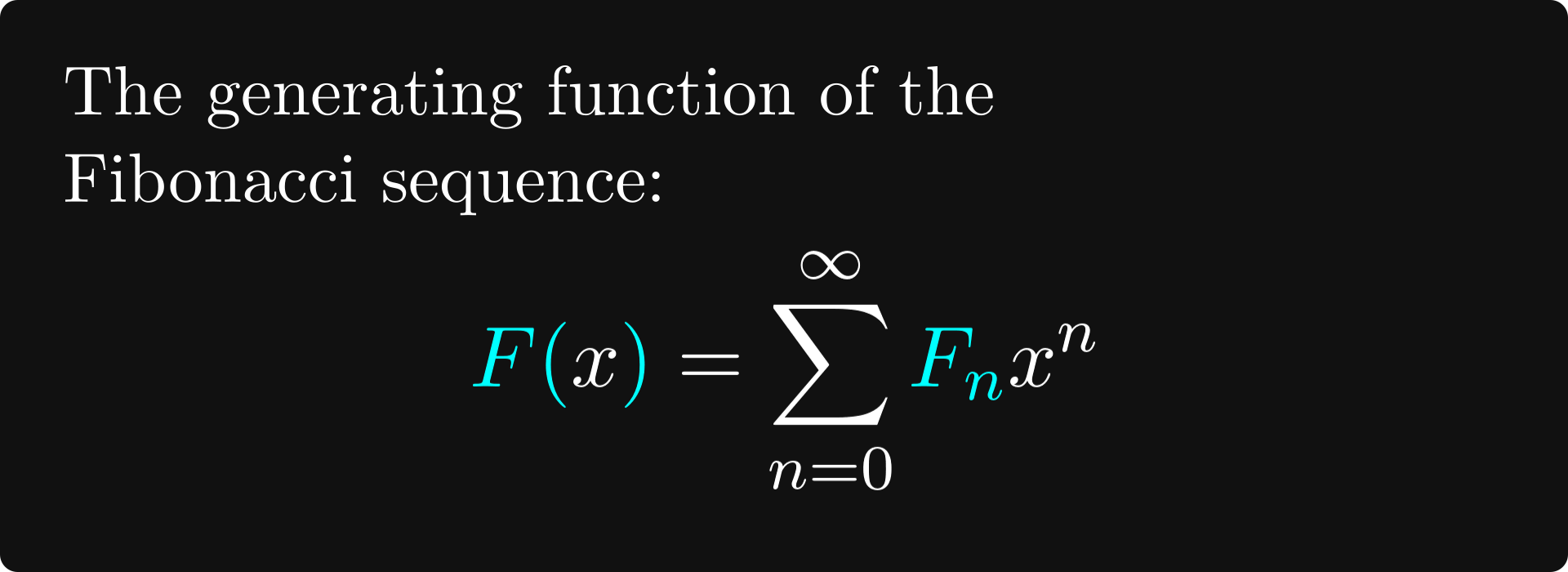 The non-recursive formula for Fibonacci numbers