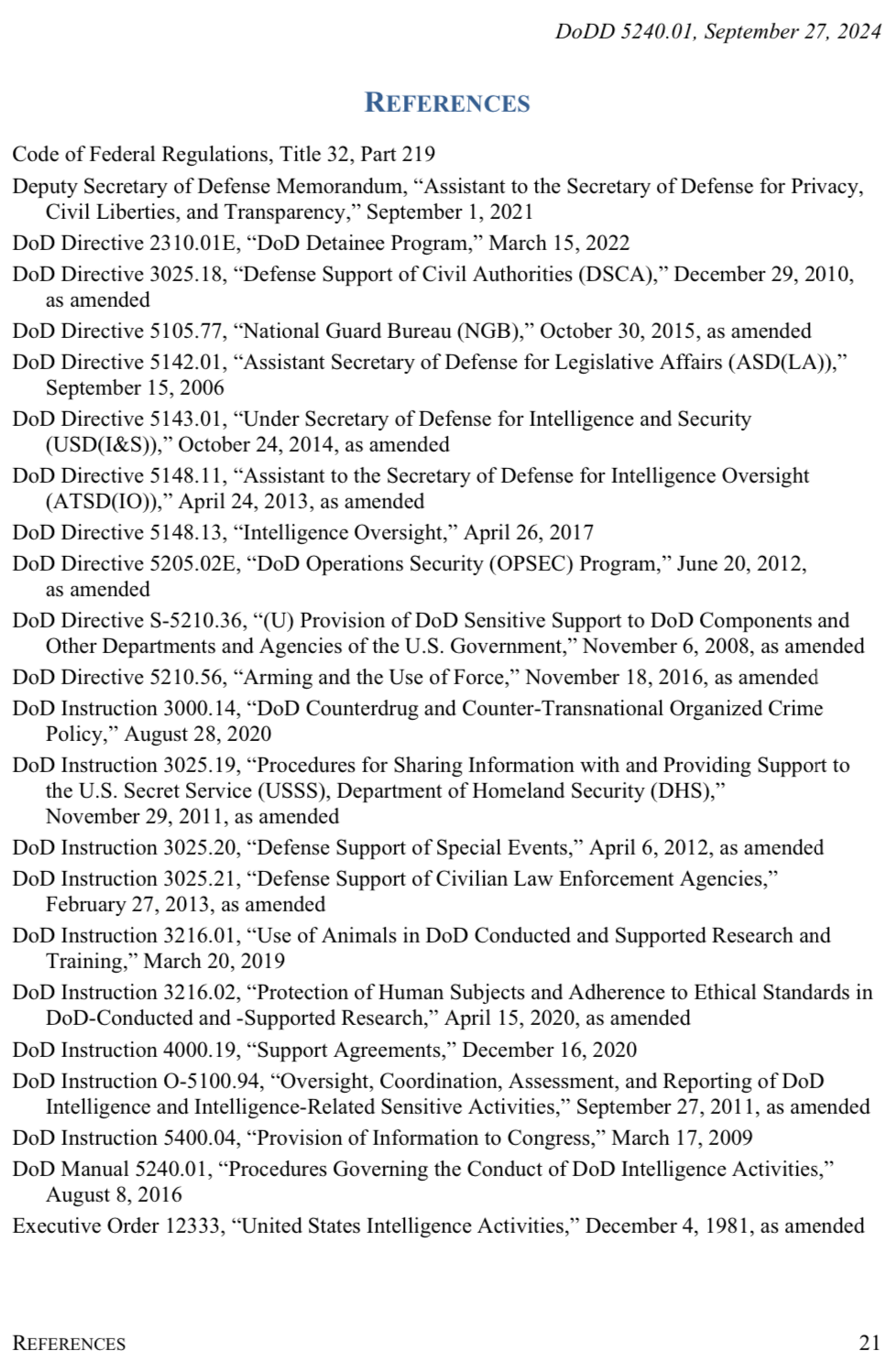 The DoD Quietly Reissues DoD Directive 5240.01, Expanding the Use of ...