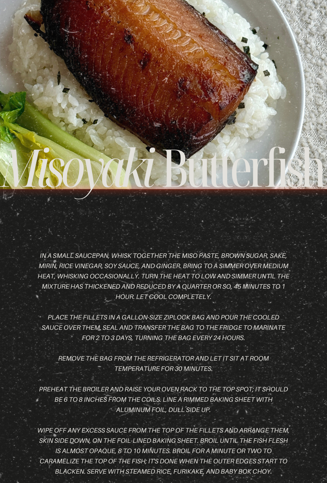 Misoyaki Butterfish Recipe - by Lauren King - Elle Kae