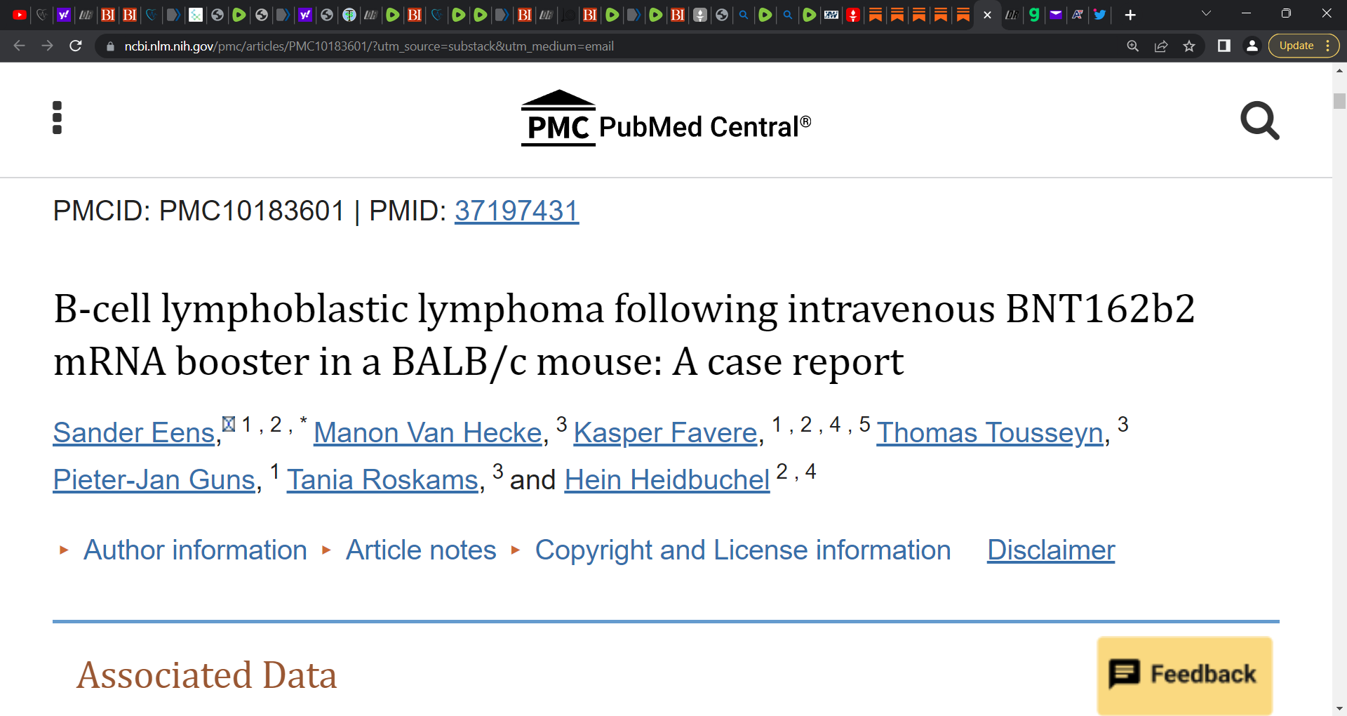 Belgian mice study (n=14 mice) with exploding MASSIVE internal organs ...