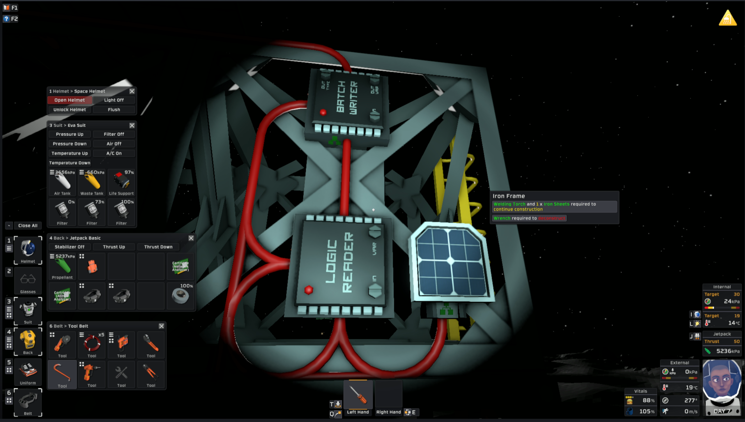 Stationeers Walkthrough: Setting up Solar on the Moon