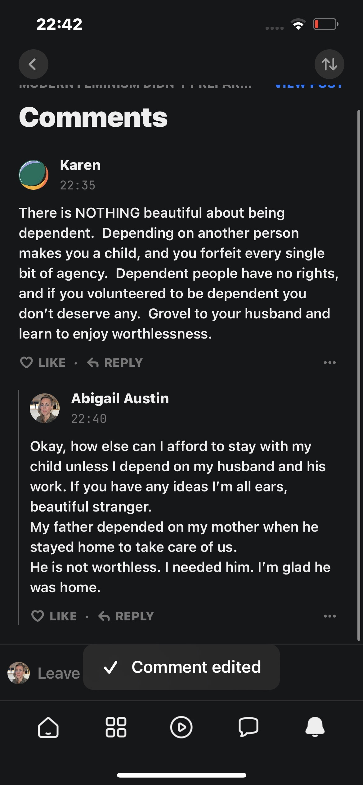 Abigail Austin (@abigailaustin): "Just a beautiful comment on my latest ...