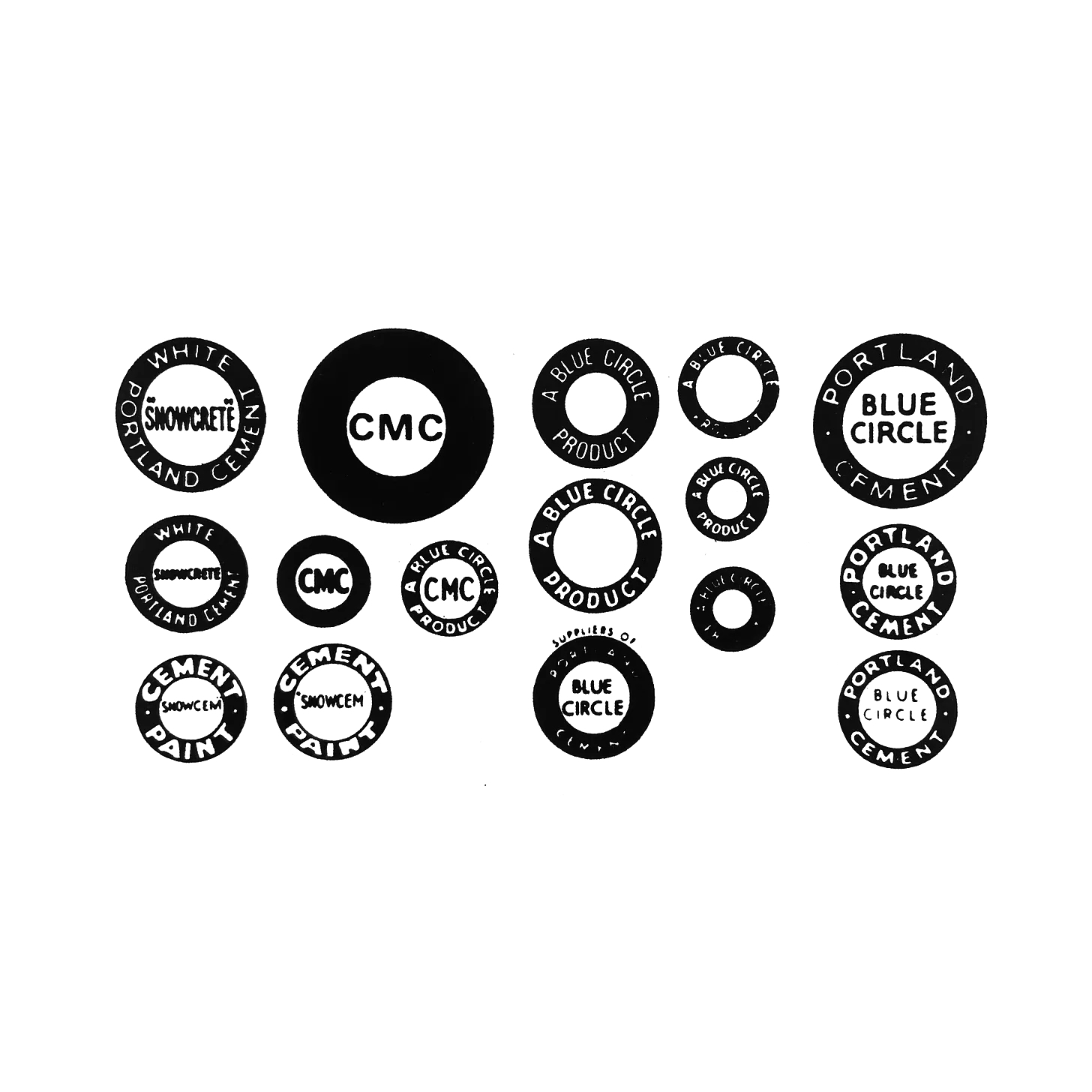 Blue Circle Cement Logo Design History - by Richard Baird