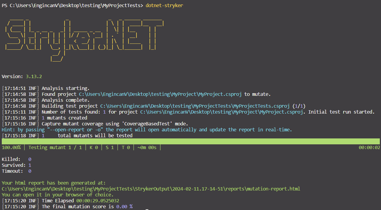 Mutation Testing in C# with Stryker - Engincan Veske