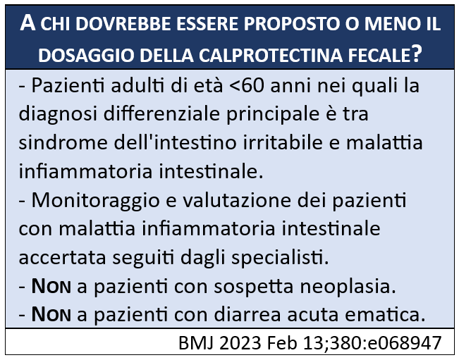 🔎 APPROFONDIMENTO: Calprotectina fecale