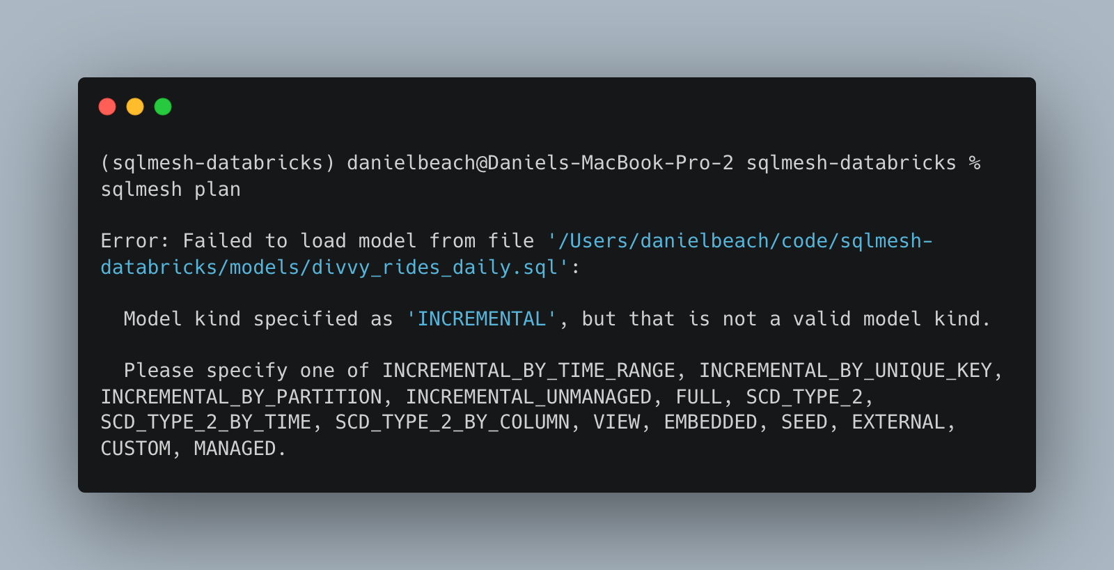 SQLMesh for dummies. - by Daniel Beach