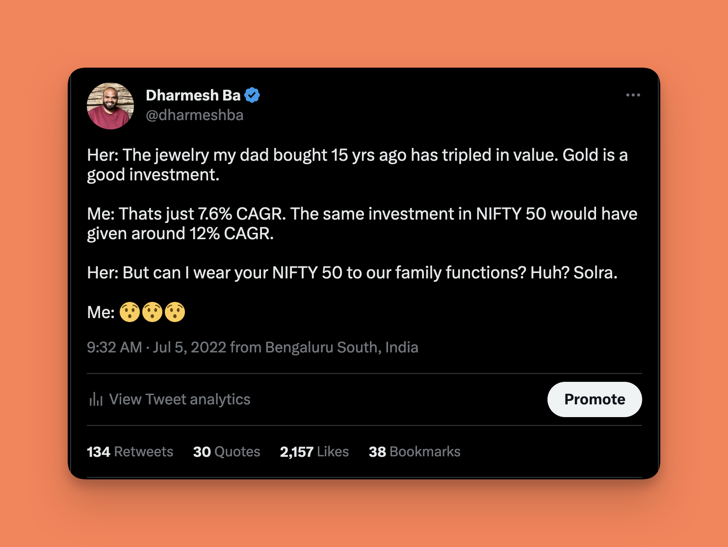 Why are Indians obsessed with gold? - by Dharmesh Ba