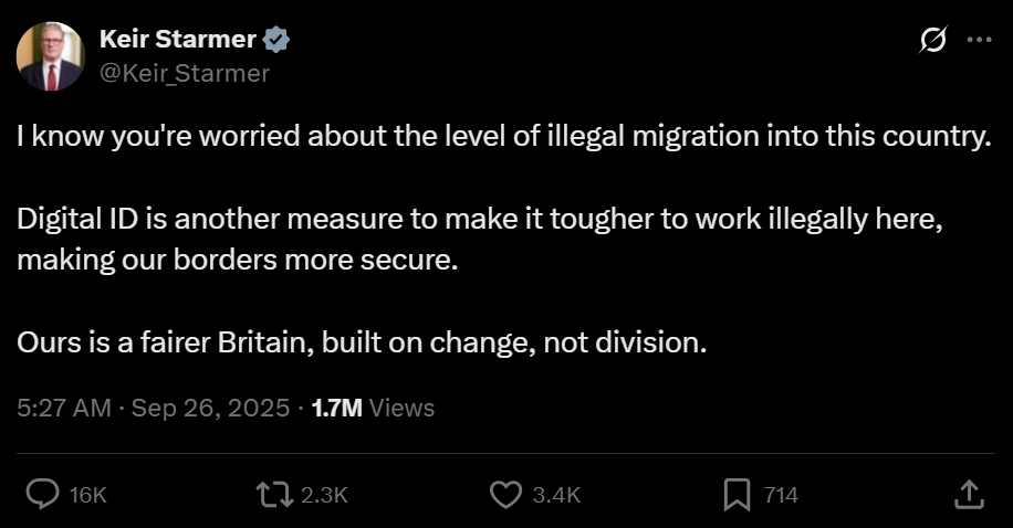 UK unveils universal mandatory ‘Brit Card’ Digital ID