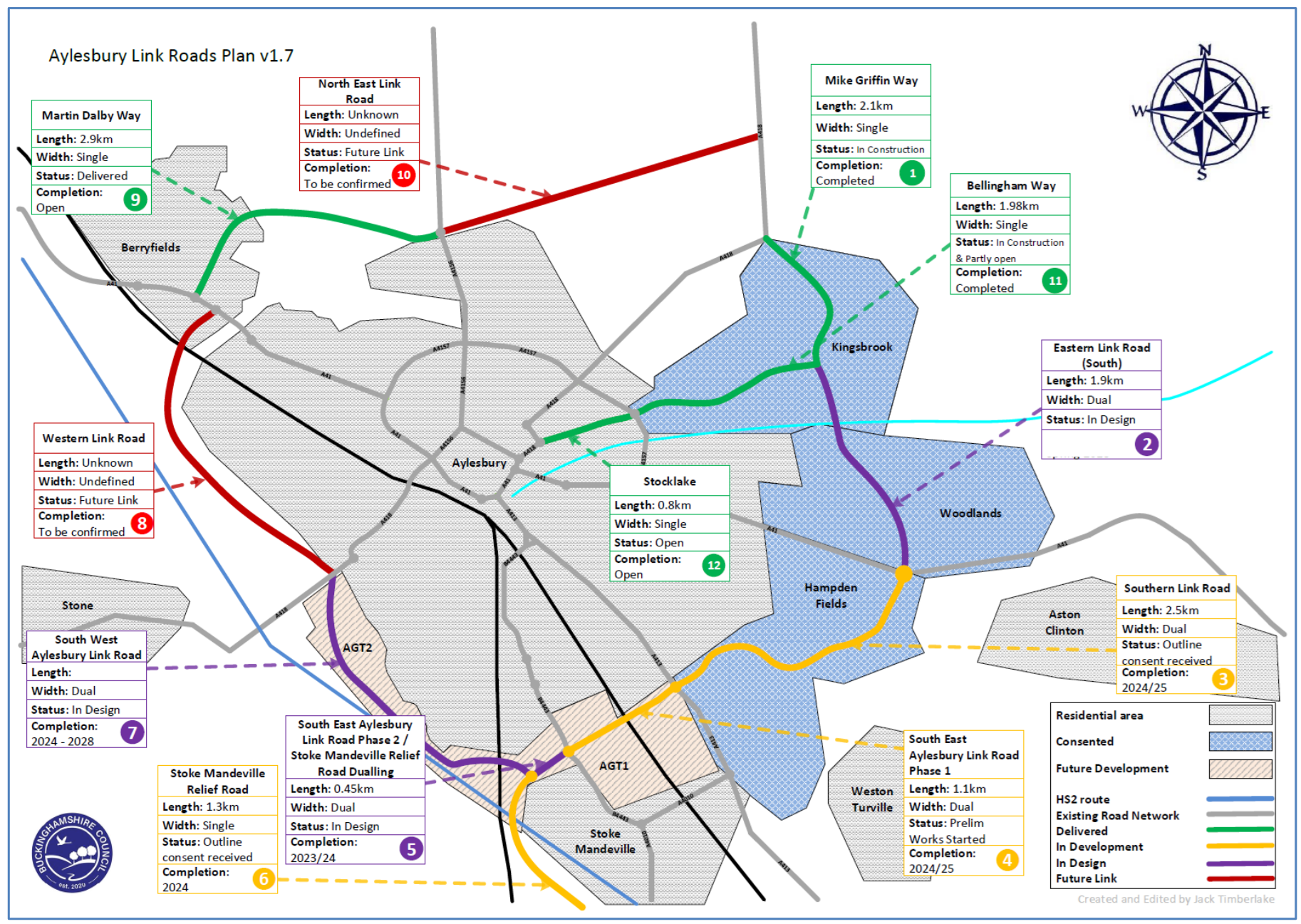 Hampden Fields - Road Layout and Link Roads