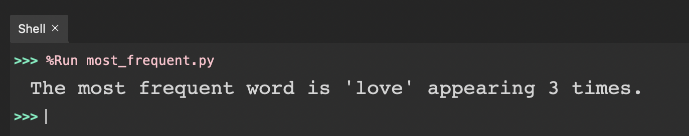 Find the Most Frequent Word in a Python List