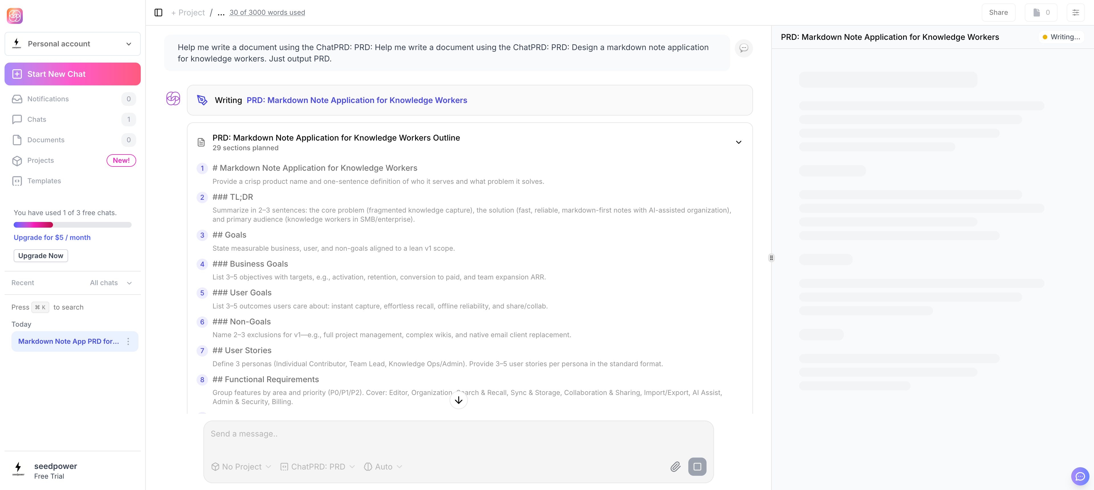 How to Use ChatPRD to Generate Product Requirement Documents (PRDs)