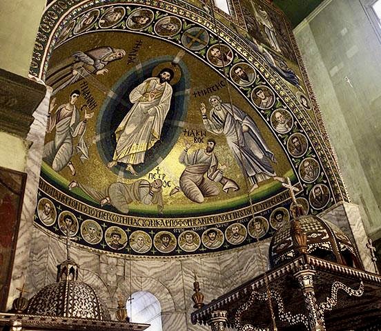 The Transfiguration mosaic at Sinai - by Amelia McKee