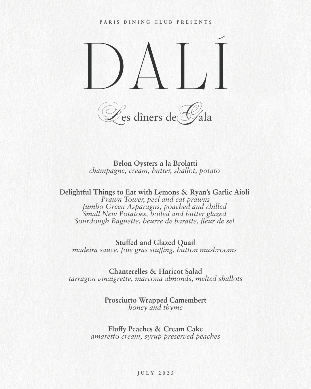 Salvador Dalí Dinner Party Guide