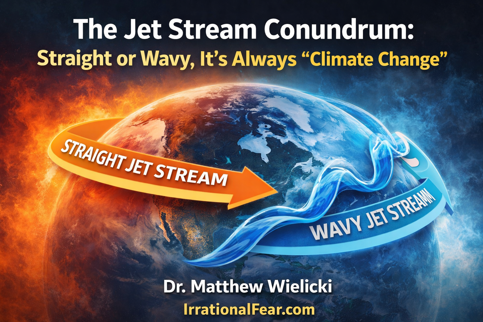 The Jet Stream Conundrum: Straight or Wavy, It's Always "Climate Change"