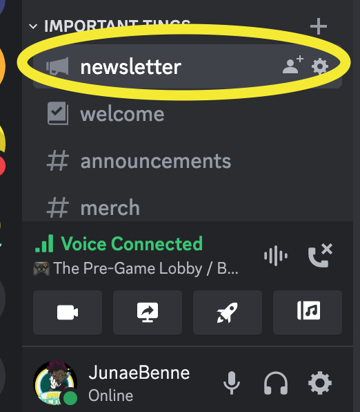 Discord's Announcement Channel Feature - by Junae Benne