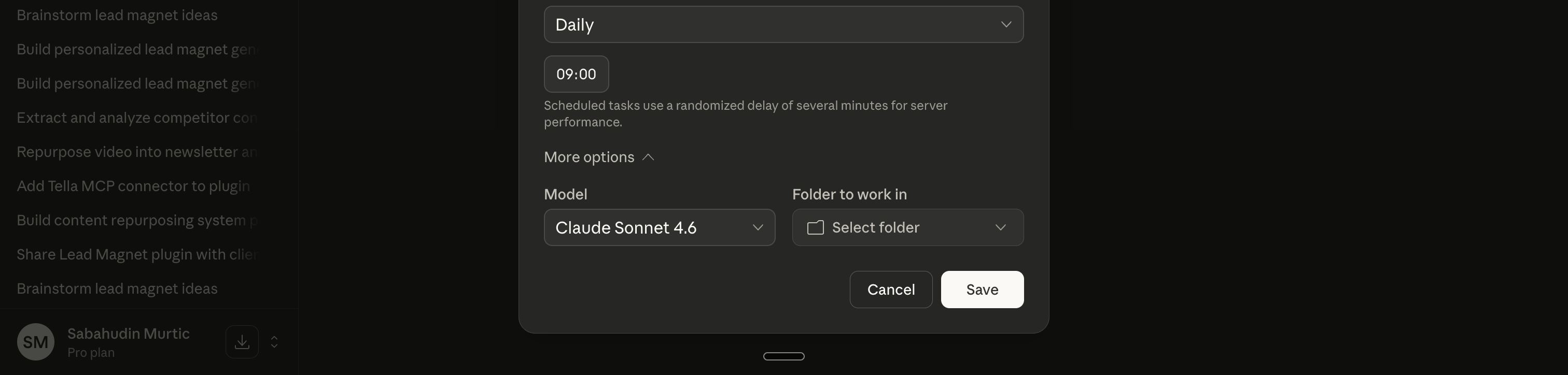 Schedule your tasks with Claude Code & Co-Work.