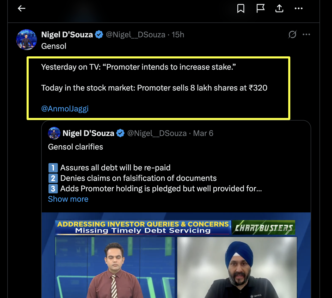 Shankar Nath on Substack: "Gensol’s Anmol Jaggi does exactly what he ...