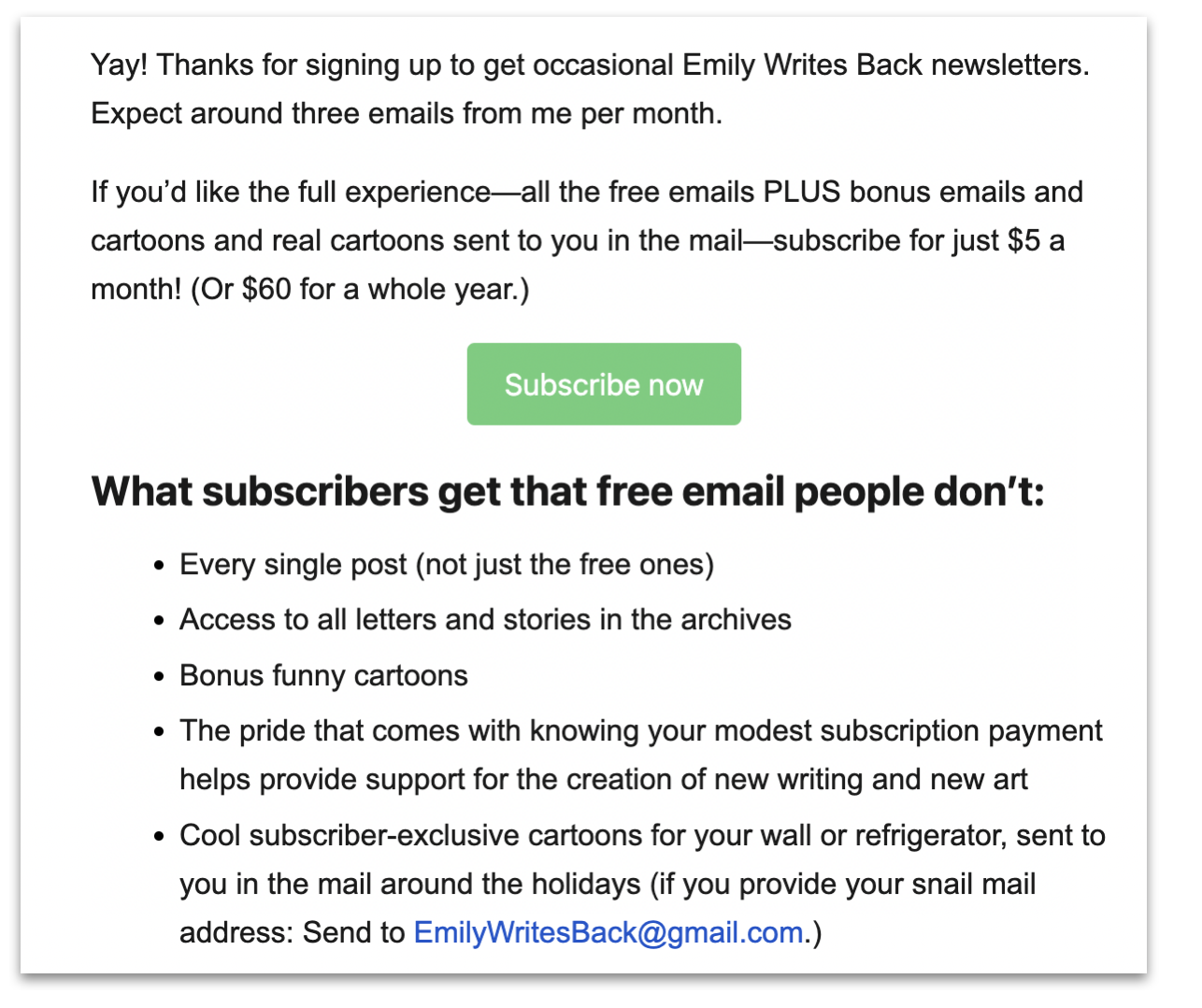 How to write a welcome email for new Substack readers