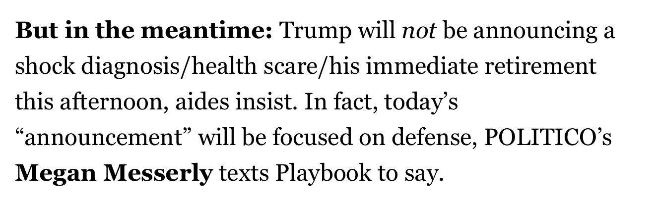 MeidasTouch Network (@meidastouch): "POLITICO Playbook reporting Trump ...