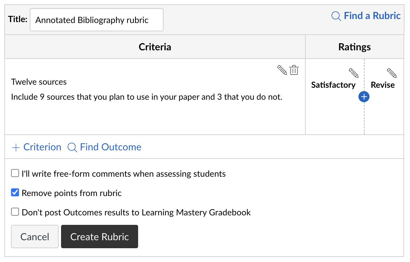Using the Canvas Gradebook with Specifications Grading