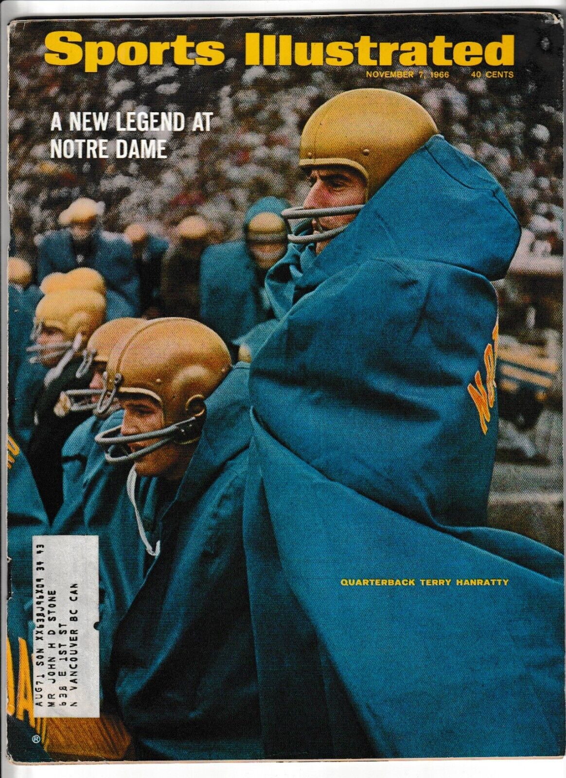 A New Legend at Notre Dame: The Rise of Terry Hanratty